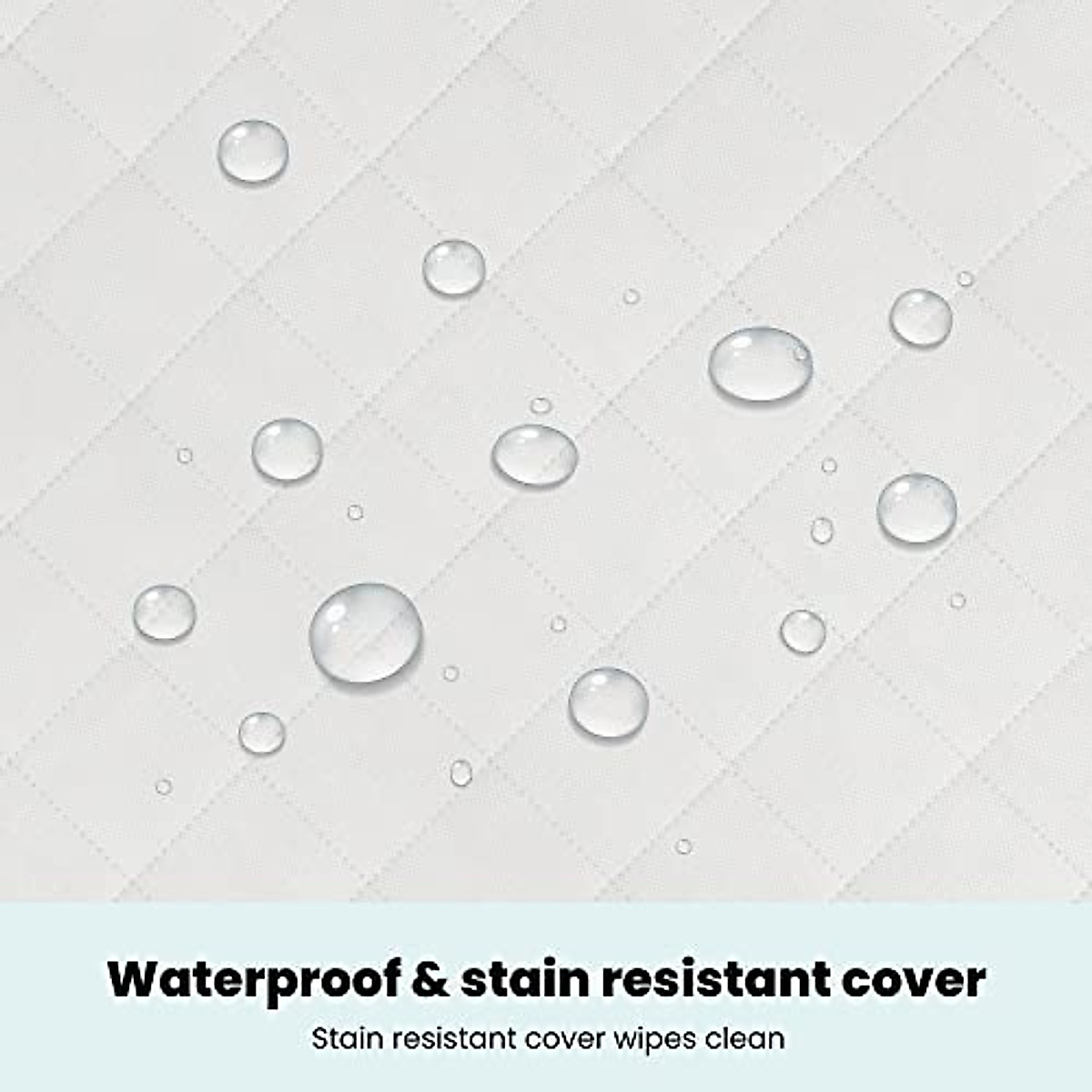 Safety 1st Polypropylene Vinyl Cover Heavenly Dreams Deluxe Dual 2-in-1 Baby Crib and Toddler Mattress, Waterproof and Stain Resistant Cover,Firm, White