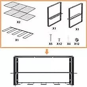 Keepsy Power Tool Organizer Utility Rack, Wall Mount, PegBoard, Heavy Duty Garage Tool Organizers Cordless Drill Holder and Storage Organization, Great Father's Day Gift
