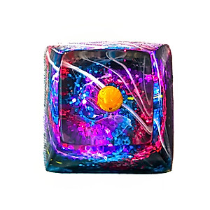 Oceankey Artisan Keycaps for DIY Replacement Handmade Resin Keycap Mars Custom Keycaps for Switch Gaming, Cherry MX Mechanical Keyboards