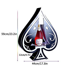 GlowBar Rechargeable Color Flashing Armand De Brignac Champagne Glorifier Display LED Ace of Spade VIP Bottle Presenter