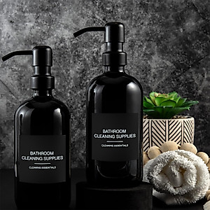 Gbuxska 144PCS Laundry Room Labels, Minimalist Water Resistant Stickers,Water/Oil Resistant Stickers for Laundry Room, Jars, Bathroom and The Beauty Organization