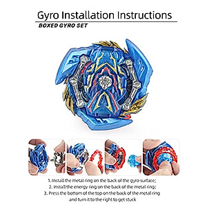 3-Piece Bey Battling Burst Tops B-201 Zest Achilles B-129 Cho-Z Achilles B-134 Slash Valkyrie Combat Battling Game Bayblade pro Series Set for Kids Children Birthday Party Idea