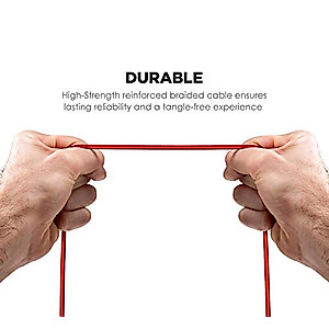 (Apple MFi Certified) Replacement Headphone Cable with iPhone Lightning Connector (3.5mm) Audio Aux Cord with Mic & Volume Control Remote (Compatible with Beats/Sony/Sennheiser and Audio Tech)