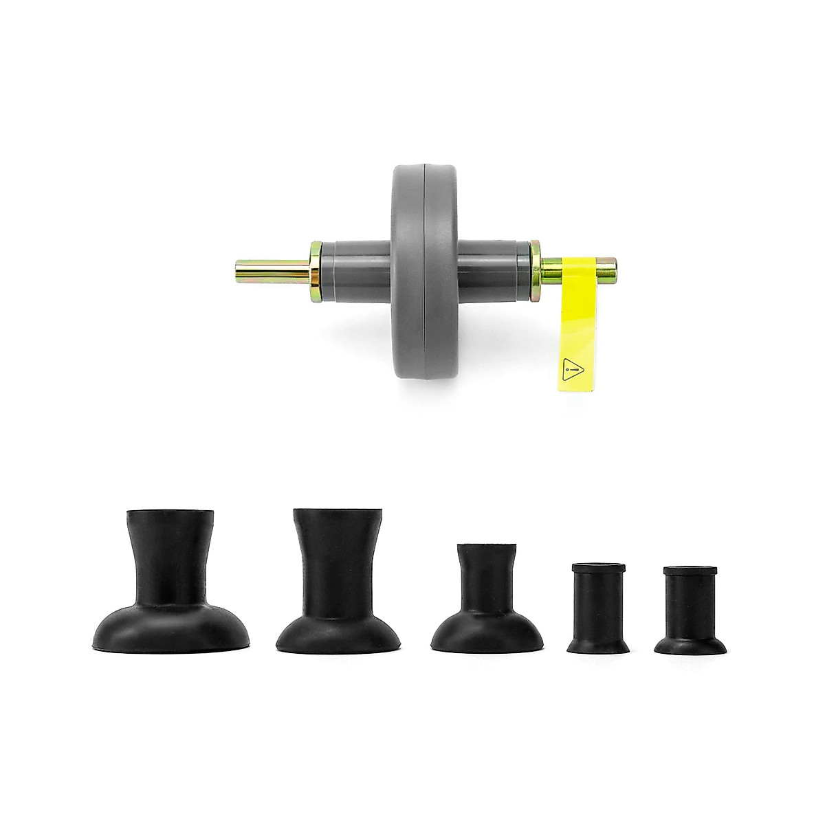 QWORK Valve Lapping Tool Kit, Universal Valve Lapping Attachment Tool for Grinding Small Engine, 5 Suction Plates, 1000rpm to 1250rpm