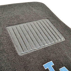 FANMATS 13497 Dallas Cowboys 2-Piece Deluxe Car Mat Set, Vinyl Trim and Colored Team Logo, Dual Rib Charcoal Carpet, Trimmable Edges