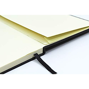 Silvine 391133 Executive Soft Feel Notebook Ruled with Marker Ribbon 160pp 90gsm A5 Black Ref 197BK