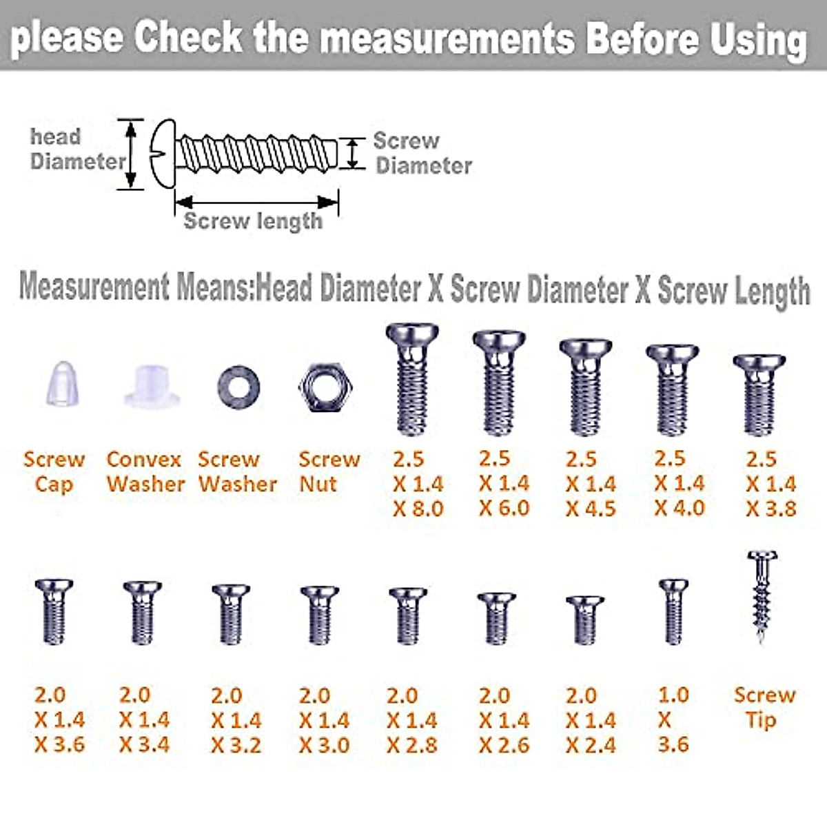Eyeglass Repair Kit, YAUENDE Eyeglasses Screwdriver Set with Eyeglass Screws, Tweezer, Cleaning Cloth for Eyeglass, Sunglass, Spectacles & Watch Repair