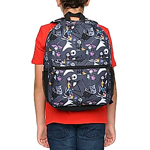 Disney Nightmare Before Christmas 16" Backpack Jack Skellington All Over Print