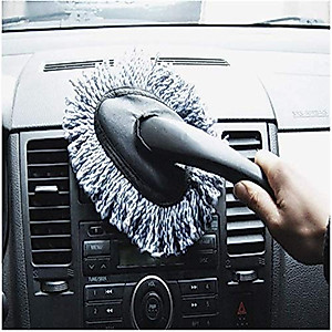 Super Soft Microfiber Car Dash Duster Brush for Car Cleaning Home Kitchen Computer Cleaning Brush Dusting Tool | Blue and Grey | Pack of 2