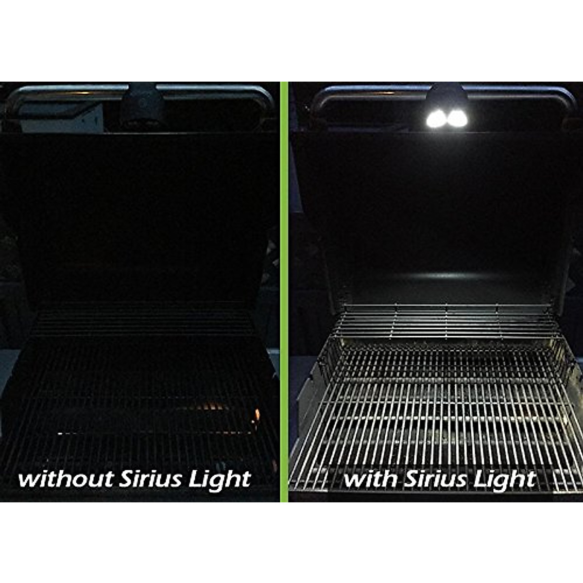 Zeust Sirius 2.0 Barbecue Grill Light with 10 Super Bright LED Lights - Durable & Weatherproof, MeltGuard Technology, Long-Lasting BBQ Lamp for Your Gas/Charcoal/Electric Grill