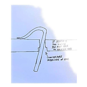 Woodworking Hold Fast Hold Down Bench dog clamp for 3/4” dog hole(5/8" diameter shaft) (sold as a PAIR)