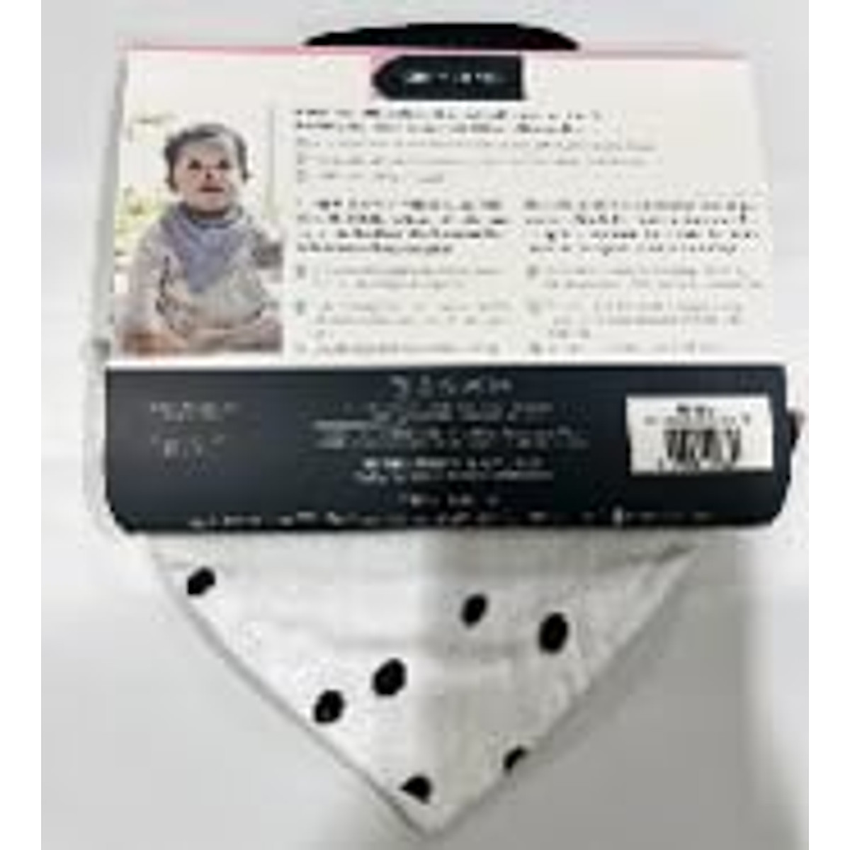Bebe au Lait Oh So Soft Luxury Muslin Bandana Bib, 4-Layer Muslin Design, Stylish Pattern -Dottie