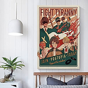 NIUBB Dream SMP Pogtopia GerHom Poster 90s Canvas Wall Art Room Aesthetic Decor Posters Gift 12x18inch(30x45cm)