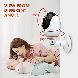REXING BM1 Baby Monitor w/Recording Capabilities 4.5” IPS Display, 720p Video/Audio, Two-Way Talking, Microphone/Speaker, 1000ft Range, Night Vision,Thermal Monitor, Cry/Sound Detection,Lullaby Music