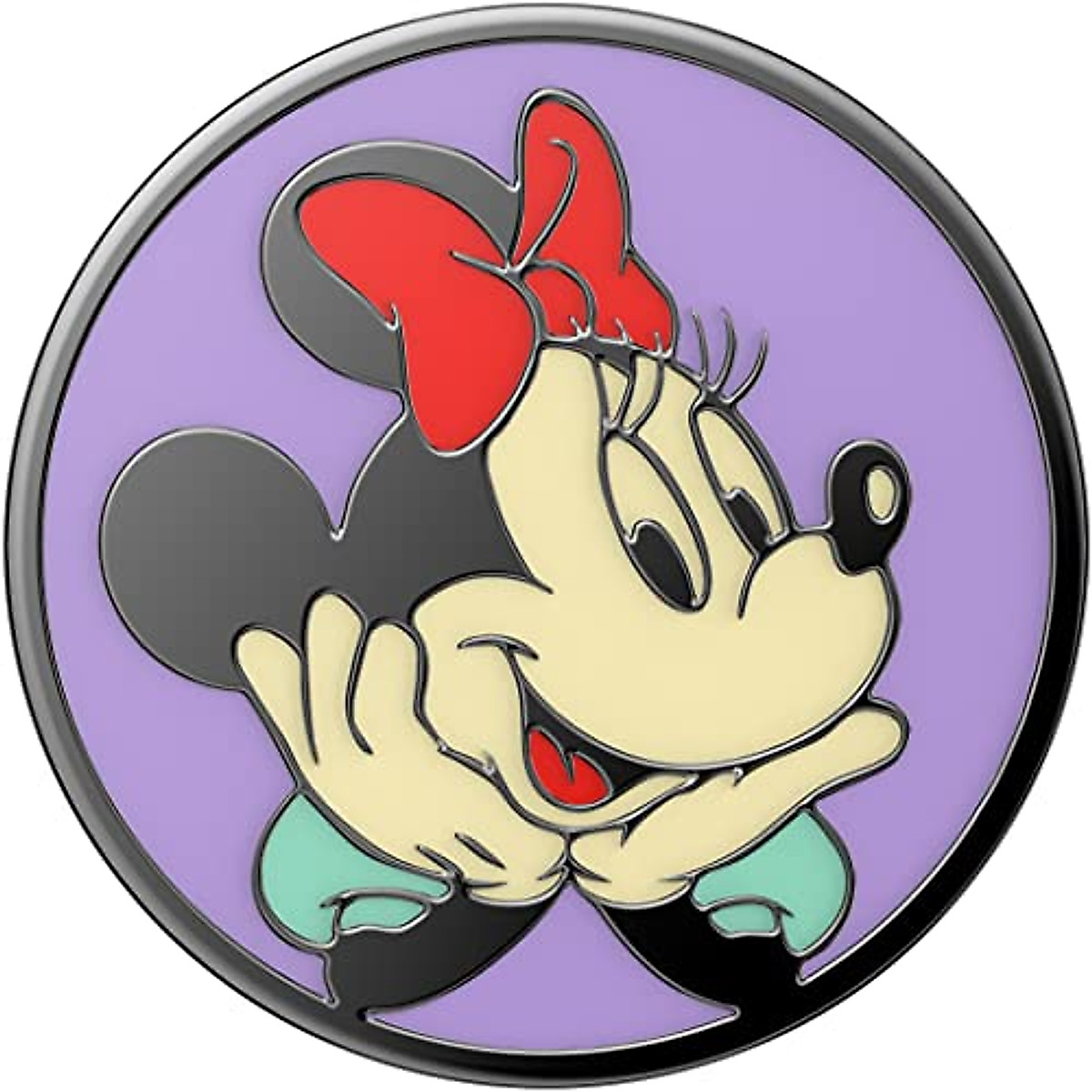 PopSockets: Phone Grip with Expanding Kickstand, Pop Socket for Phone - Enamel 80s Mickey