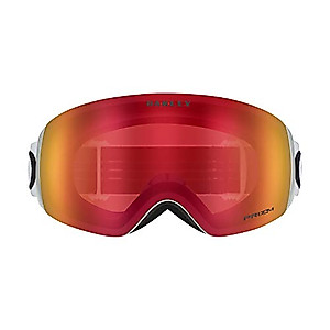 Oakley Flight Deck XM Snow Goggle (Matte White Frame/Prizm Torch Iridium Lens) with Large Goggle Soft Case