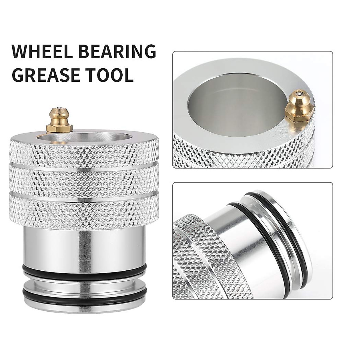 KEMIMOTO X3 Wheel Bearing Grease Tool 39mm X3 Wheel Bearing Greaser Tool Compatible with Can-Am Maverick X3 & MAX Turbo RR 2023 2022 2021 2020 2019 2018 2017 OE Replace #293350109