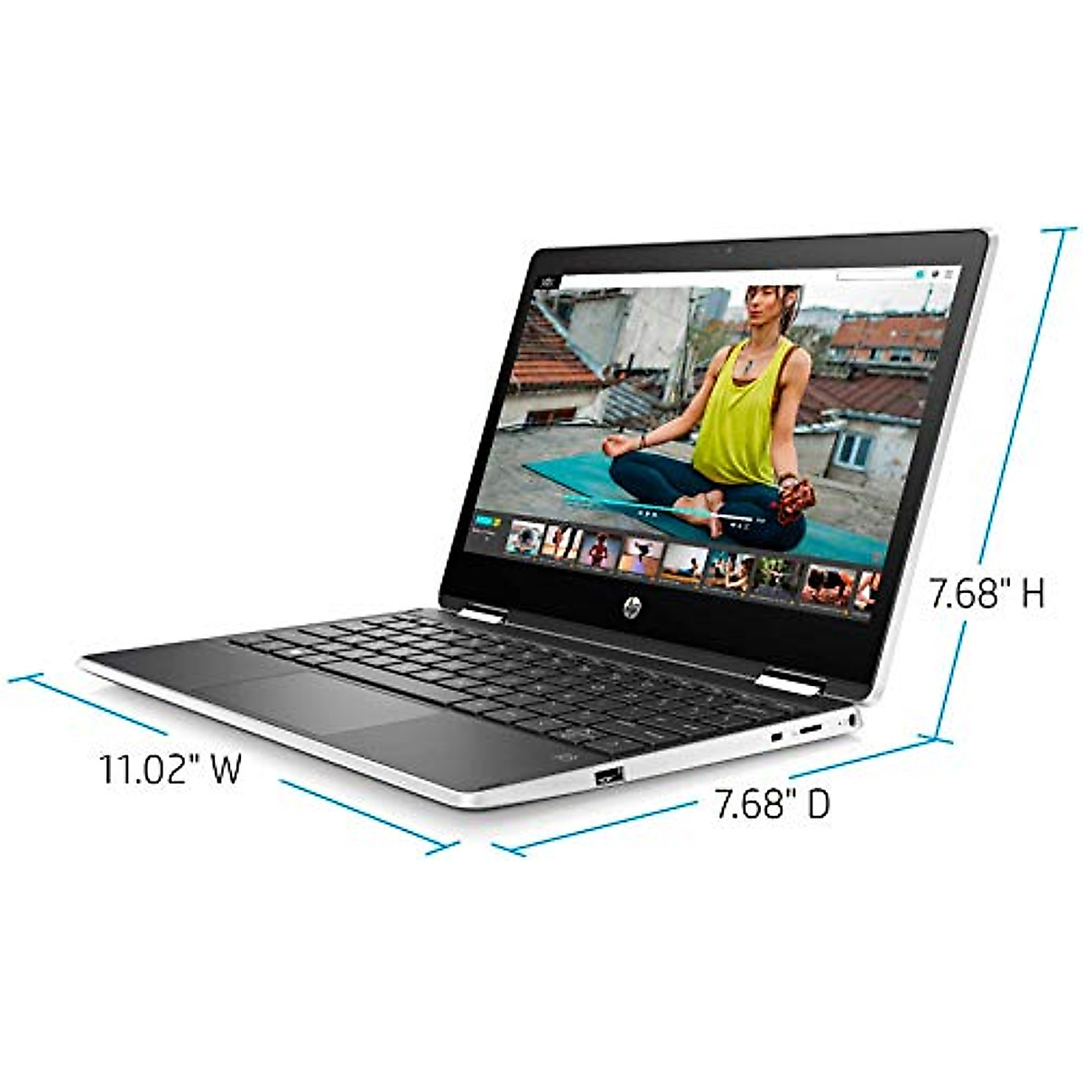Latest 2020 HP Pavilion X360 11 2 in 1 Laptop 11.6" HD IPS Touchscreen Intel Quad-Core Pentium Silver N5000 4GB DDR4 128GB SSD + 128GB SD Card HP Audio Boost HDMI + Pen