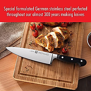 ZWILLING Professional S 7-Piece Razor-Sharp German Block Knife Set With Black Rubberwood Block, Made in Company-Owned German Factory with Special Formula Steel perfected for almost 300 Years