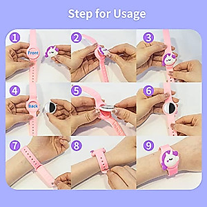 2PACK Holder for Apple Airtag, Air Tag DIY Cute Toddler Hidden Adjustable Watch Band Anti-Lost Waterproof Silicone Case