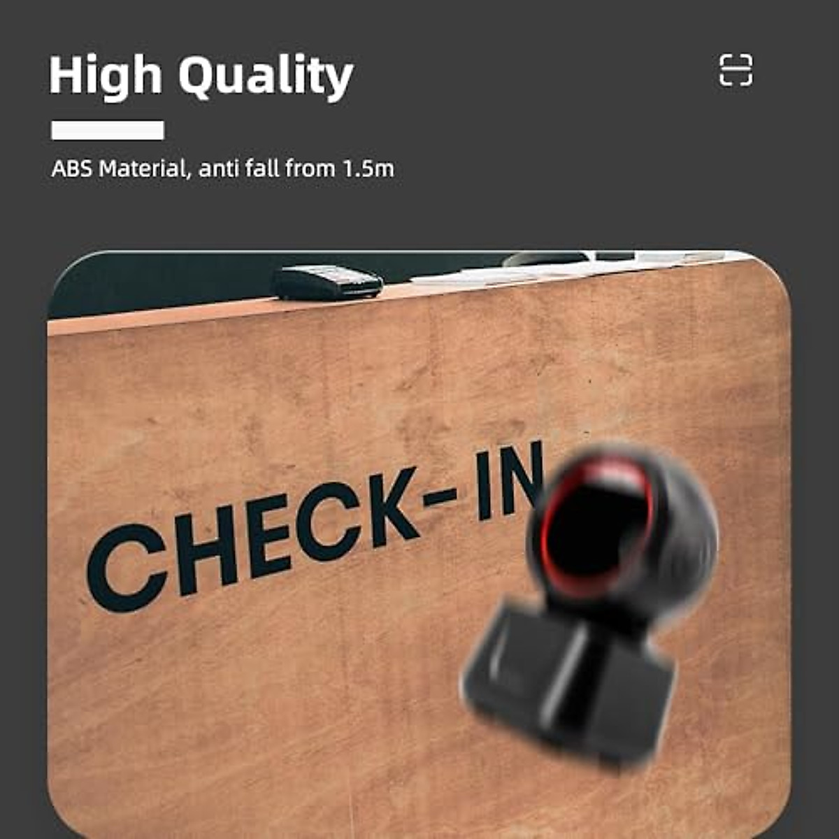 HXBER Barcode Scanner, 1D 2D QR Desktop Wired Barcode Scanner High-Speed Platform Hands-Free Automatic Sense Reader USB Port Plug&Play Compatible with Window Android System Image CMOS Sensor