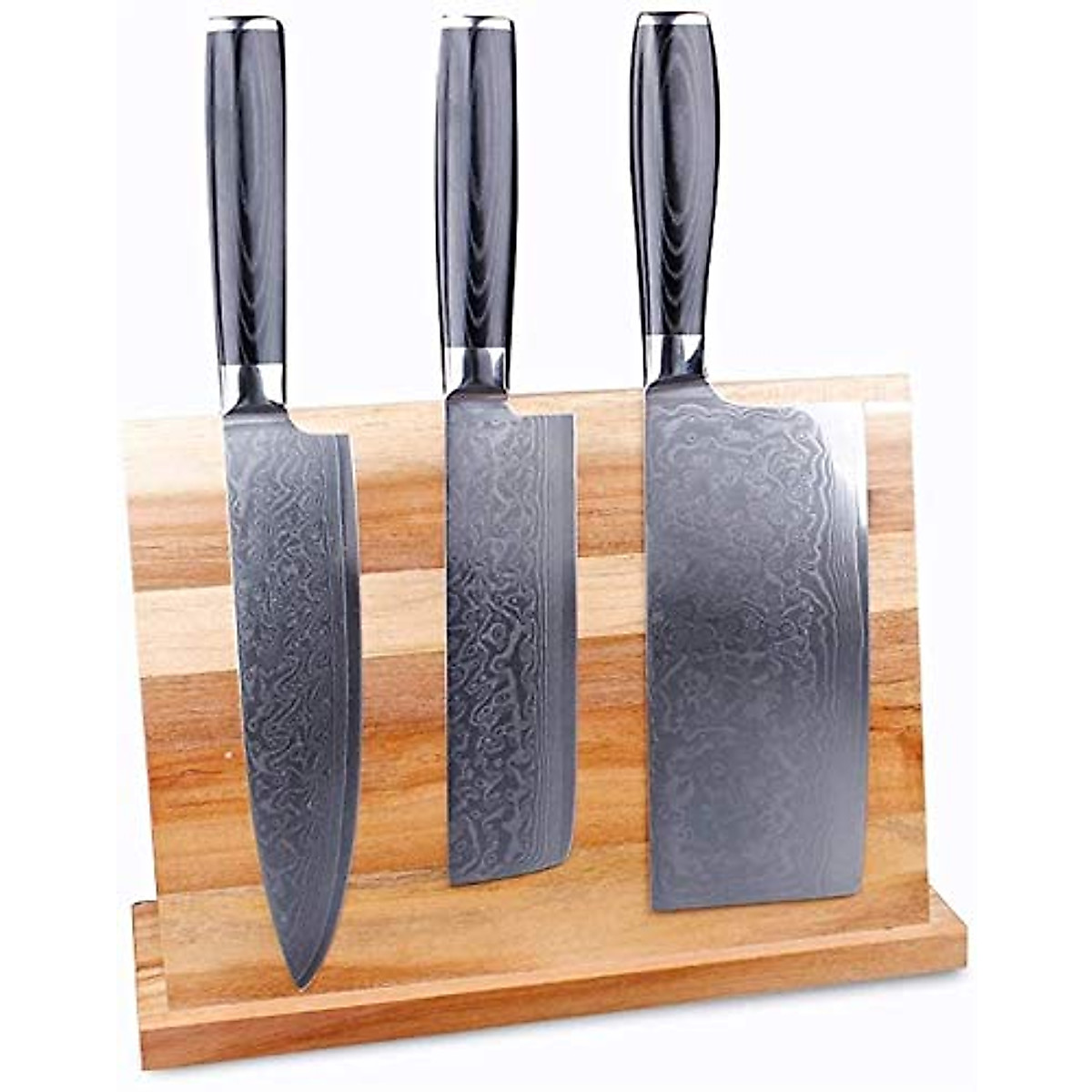 XJXJ Durable Space Saving Practical Wood Magnetic Knife Holder Knife Stand Storage Organizer For Kitchen Home Resturant kitchen knives block set