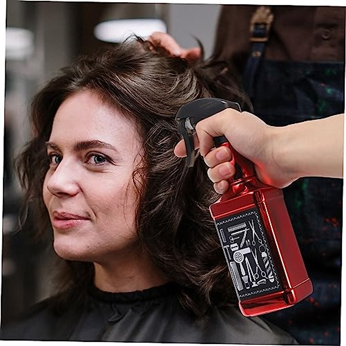 FOMIYES Spray Mist Bottle Hairdressing Electroplating Retro Watering Can Spray Mist Bottle The Pet Red Water Spray Can Watering Kettle Water Sprayer Vintage Water Container Travel