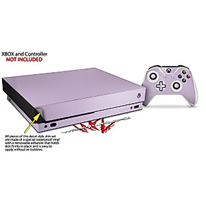 WraptorSkinz Decal Vinyl Skin Wrap Compatible with Xbox One X Console and Controller - Solids Collection Lavender
