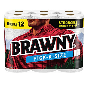 Brawny® Pick-A-Size® Paper Towels, 6 Double Rolls