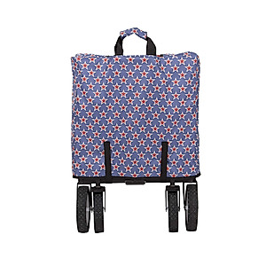 Mac Sports WTC-202 Collapsible Folding Outdoor Utility Wagon, Americana