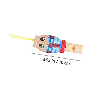 jojofuny 3 pcs Playthingrandom Educational Animals Music Children Carved Instruments Whistles Style Stuffer Kids Random Cartoon Wooden Stocking Toysrandom Toy Toys Whistle
