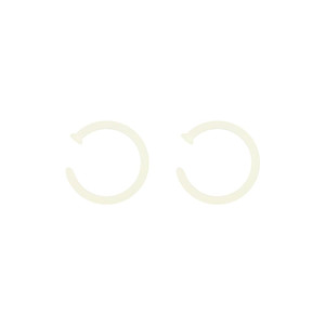 BodyJewelryOnline 18G Soft Flexible Acrylic Nose Ring Hoop Nose Piercing Jewelry for Women and Men Glow In Dark Hoop Nose Ring C Shaped 3/8 Inch 10mm