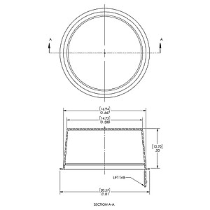Caplugs 99394636 Plastic Lift Tab Tapered Plug. L-7, PE-LD, Cap OD 0.81" Plug ID 0.667", Red (Pack of 200)