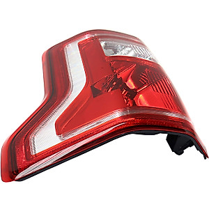 Evan Fischer Tail Light Assembly Set Compatible with 2015-2017 Ford F-150 With Bulbs Driver and Passenger Side