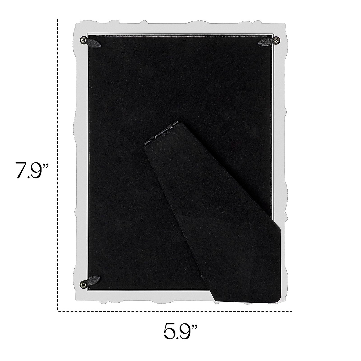 LARAINE 5x7 Picture Photo Frame Christmas Metal 2024 Christmas High Definition Glass Display Pictures for Tabletop Home Decorative Holiday Gift (Red, 5x7)