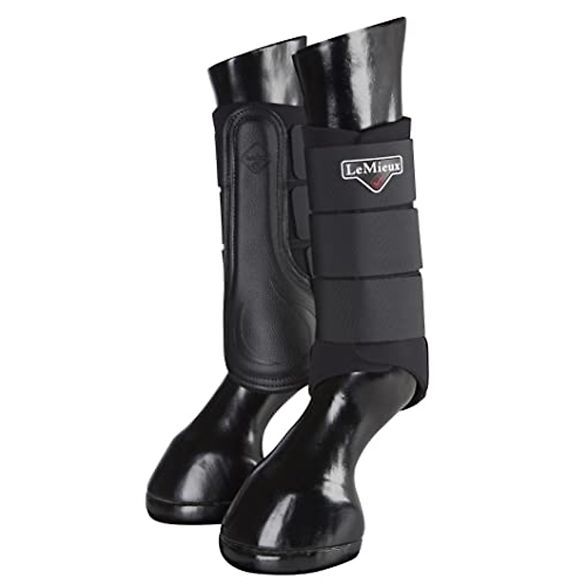 LeMieux Grafter Brushing Horse Boots - Protective Gear and Training Equipment - Equine Boots, Wraps & Accessories (Black - Large)