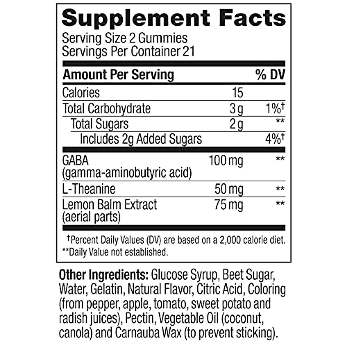 OLLY Goodbye Stress Gummy, GABA, L-Theanine, Lemon Balm, Stress Relief Supplement, Berry - 42 Count