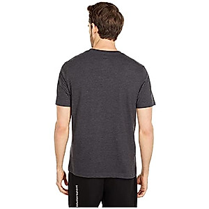 PUMA mens Essentials Heather Tee Shirt, Cotton Black, X-Large US