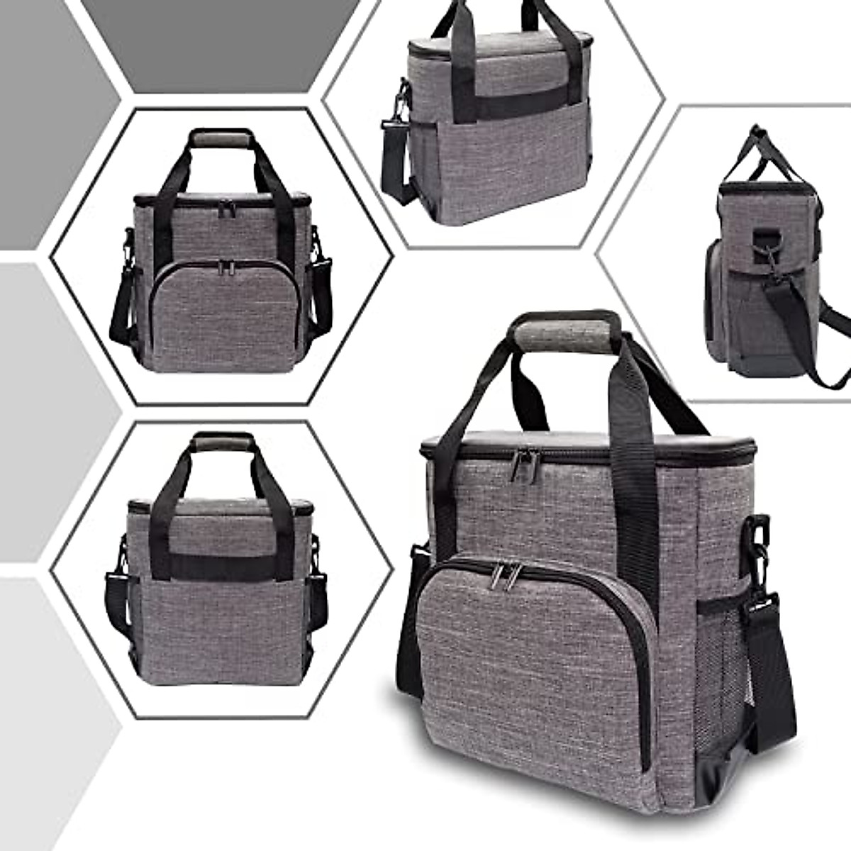 CHELVVG Coffee Maker Travel Carrying Bag Compatible with Keurig K-Mini or K-Mini Plus, Single Serve Coffee Brewer Waterproof Portable Storage Bag with Extra Pockets (Bag Only)