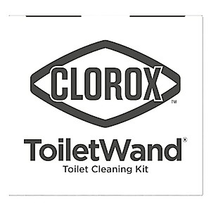Clorox ToiletWand Disposable Toilet Cleaning Kit, Toilet Brush, Toilet and Bathroom Cleaning System with Storage Caddy and 16 Disinfecting ToiletWand Refill Heads (Package May Vary)