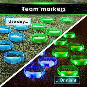 Starlux Games Capture The Flag Redux – Glow-in-The-Dark Bracelet Expansion Set | Adds 12 Players (with 12 LED Bracelets) | Glow in The Dark Games | Sleepover Games | Outdoor Games for Kids