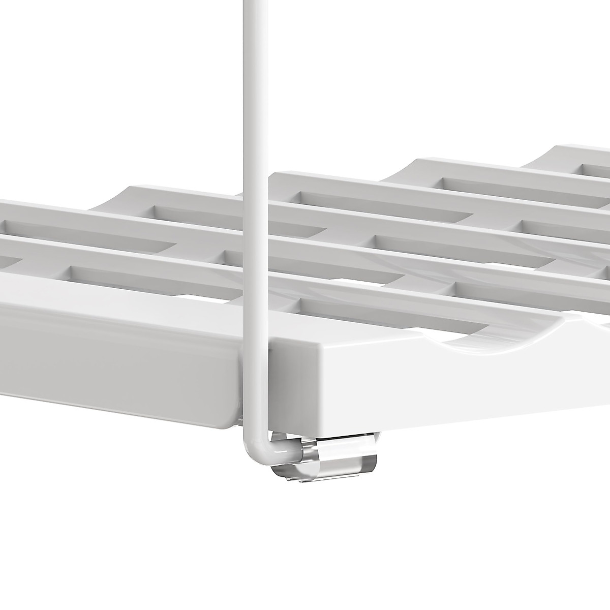 SimpleHouseware Water Bottle Storage Organizer, White