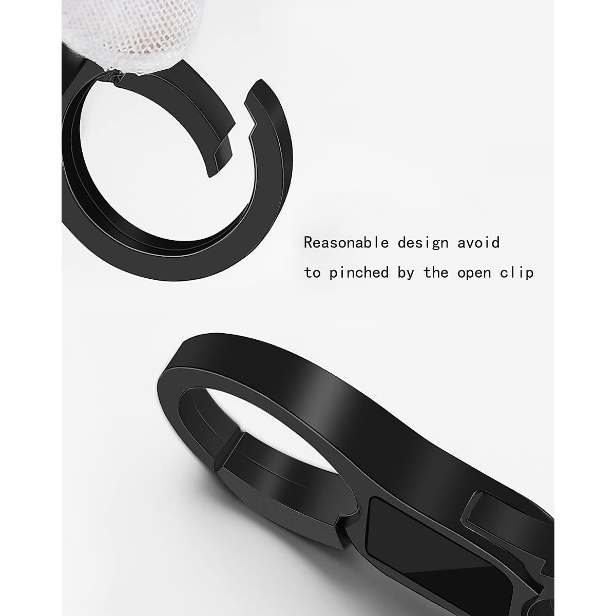 Idakekiy Key Chain Quick Release Spring with 4 Key Rings Heavy Duty Car Keychain Organizer for Men and Women