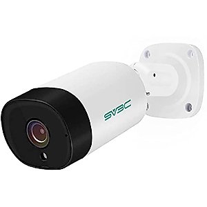 SV3C 4K POE IP Camera Outdoor POE Cam with Motion Detection, Night Vision, Metal Shell IP67 Waterproof, One-Way Audio, H265, H264, Support Danale APP, Bule Iris, RTSP, Onvif Conformant, Cloud Storage