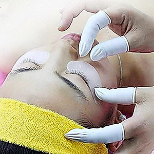 400 Count Latex Finger Cots Small Fingertip Gloves Disposable Finger Rubber Tips Protector Anti-Static