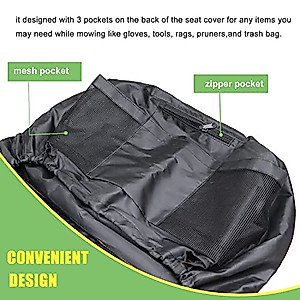 Riding Lawn Mower Seat Cover Compatible with John Deere LP92324 (Medium) ,Fits Tractor & Gator Seats 12.5-14" High