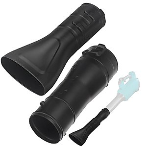 191L13-5 191B21-6 Blower Nozzle Adapter & 197889-6 Flat End Nozzle Attachment Kit for Makita X2 36V Hand held Blower, for XBU02Z XBU03 DUB362 Blower Narrow end profile, increasing air velocity