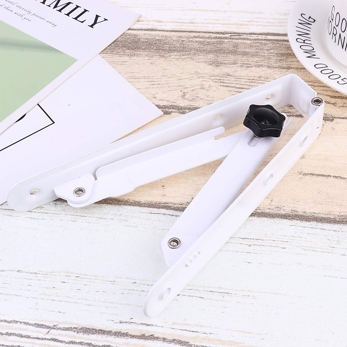 DOITOOL 2Pcs Solar Panel Tilt Mount Brackets, 0°- 90° Adjustable Solar Panel Support Frame