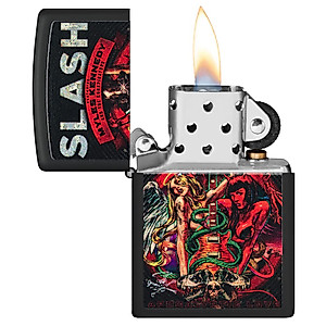 Zippo Slash Design Black Matte Pocket Lighter