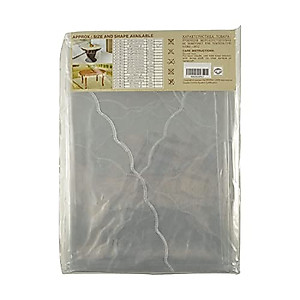 Clear Table Protector Thick Transparent Plastic Tablecloth Waterproof and Oil-Proof Perfect for Oval Dinner Table and Writing Desk – 5472 Inch